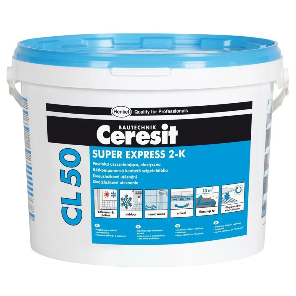 Двухкомпонентная гидроизоляция Ceresit CL 50 12,5кг - Domic.md